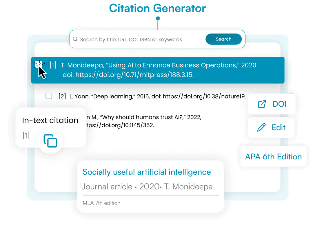 Free Citation Generator | APA, MLA, Chicago, Harvard & Many More