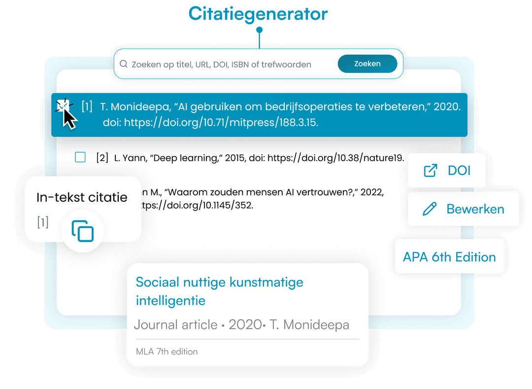Gratis Nederlandse Citatie Generator | APA, MLA, Chicago, Harvard & Nog ...