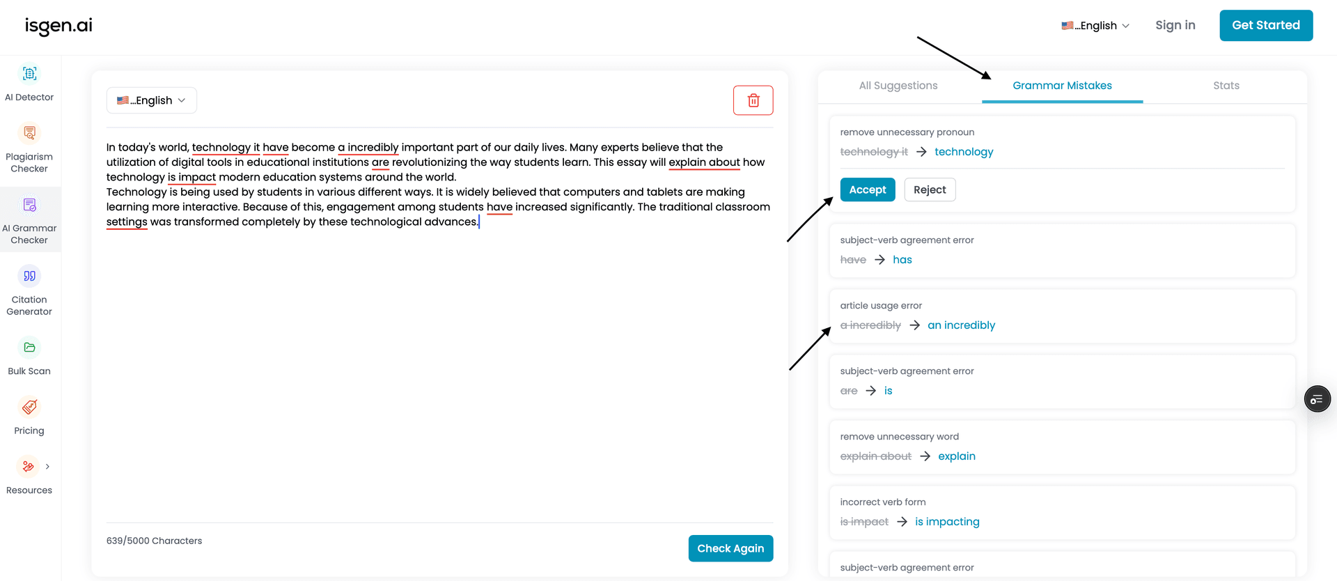 Everything You Need To Know About Isgen Free Grammar Checker & AI Proofreader